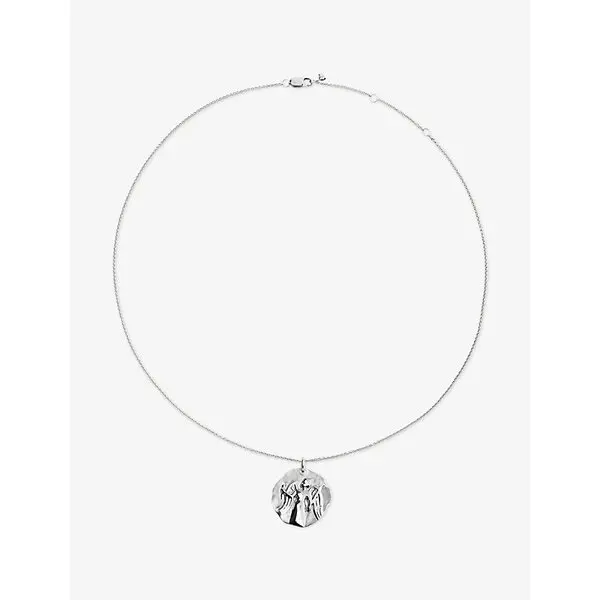 Monica Vinader Virgo Zodiac Sterling- Pendant Necklace - Silver