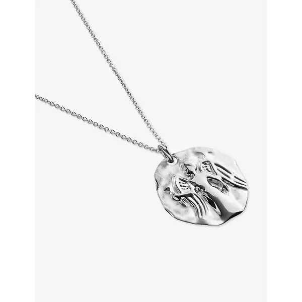 Monica Vinader Virgo Zodiac Sterling- Pendant Necklace - Silver