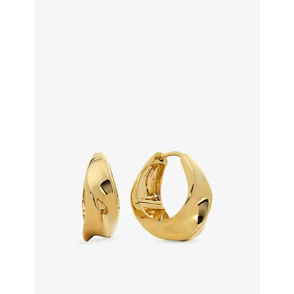 Monica Vinader Nomade Small Vermeil Hoop Earrings - Gold