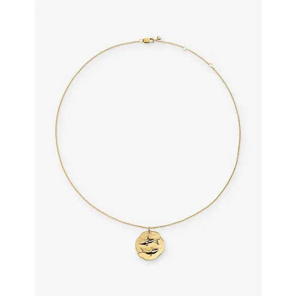 Monica Vinader Pisces Zodiac Pendant Necklace - Gold