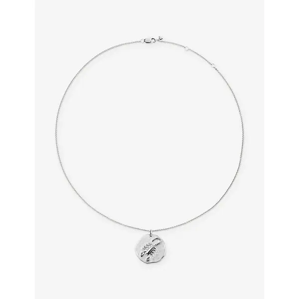 Monica Vinader Scorpio Zodiac Pendant Necklace - Silver