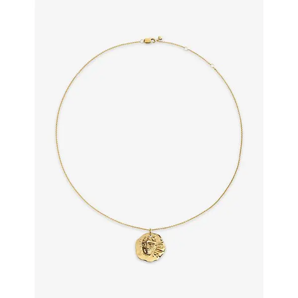 Monica Vinader Gemini Zodiac Pendant Necklace - Gold