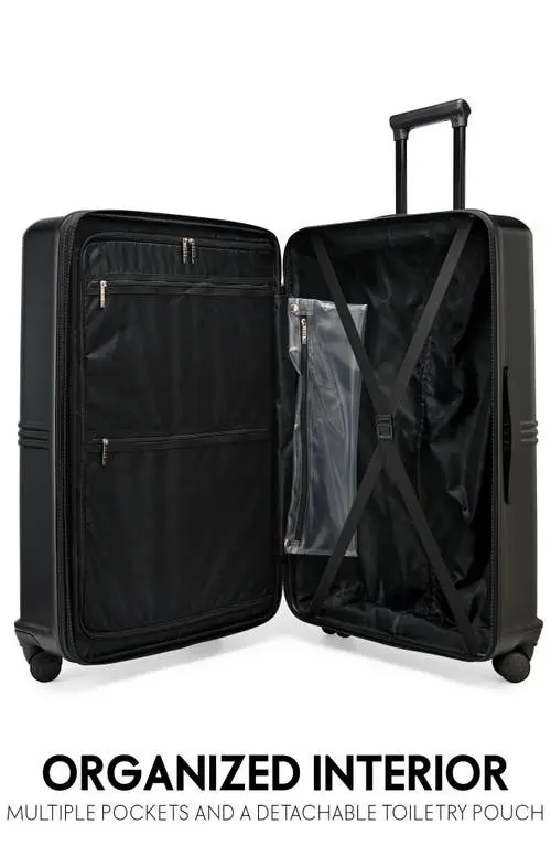 ELLE Expedition 3-piece Expandable Polycarbonate Spinner Luggage Set - Black