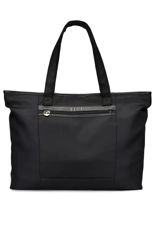 ELLE Rendezvous 38l Twill Weekender Duffel Bag - Black