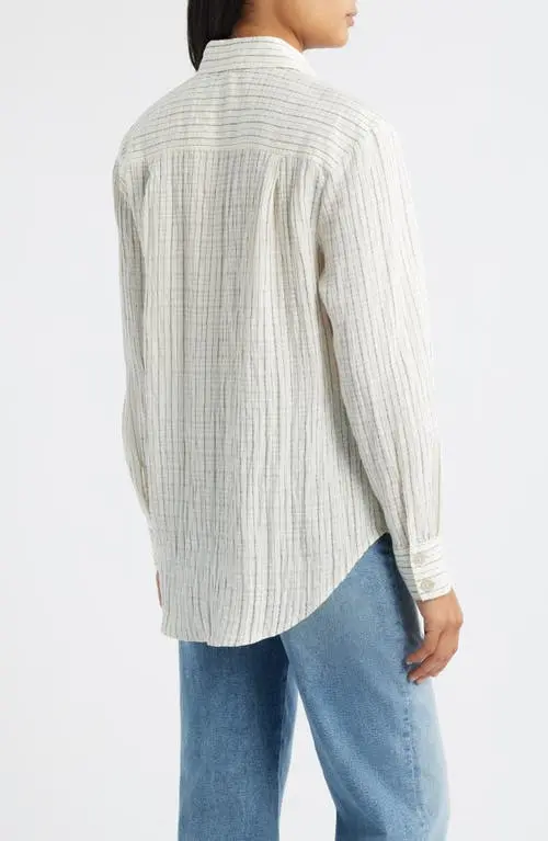 Bella Dahl Striped Boyfriend Shirt