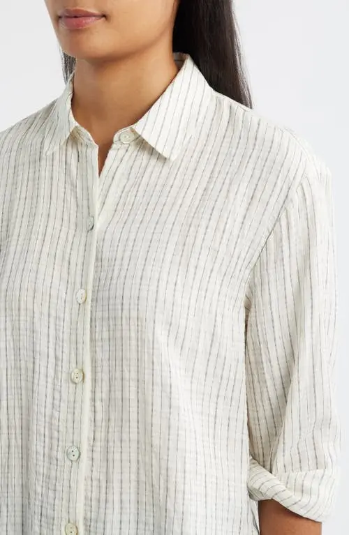 Bella Dahl Striped Boyfriend Shirt