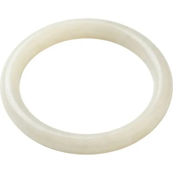 SEREE 1994 Thin Jade Bangle - Off White