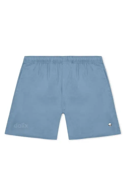 DALIX Alien Design Beach Shorts - Carolina Blue