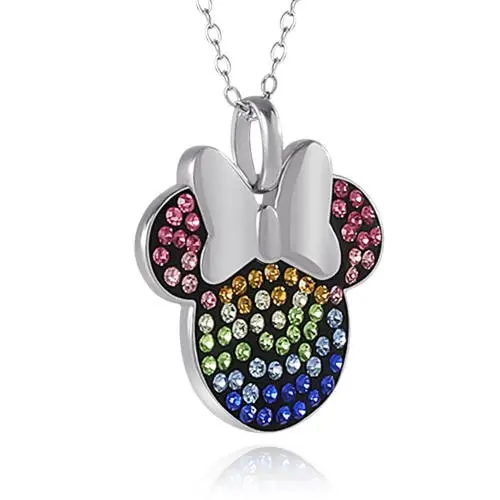 Disney Minnie Mouse Crystal Pendant Necklace
