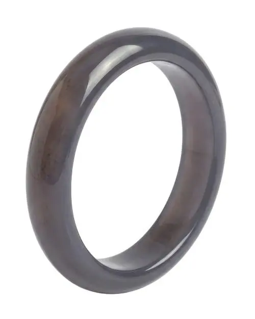 SEREE Moon Grey Gemstone Bangle - Purple