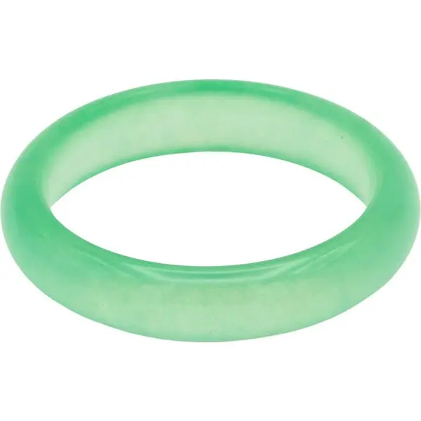 SEREE Agave Classic Jade Stone Bangle - Cyan