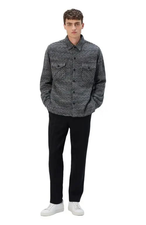 Missoni Overshirt In Wool-cotton Blend With Zigzag Pattern - Multicoloured