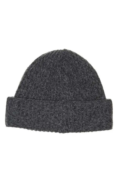 Moncler Logo Patch Virgin Wool & Cashmere Beanie - Black