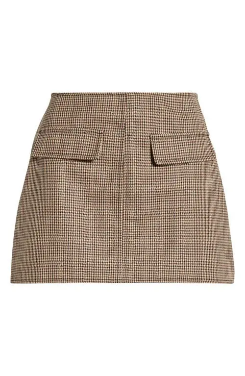 Blanknyc Houndstooth Mini Skirt