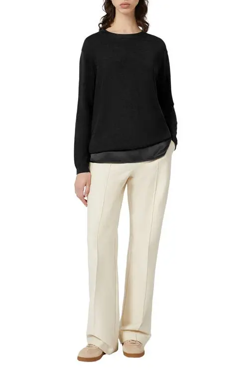 MM BY MAX MARA Arca Silk & Cotton Crewneck Sweater