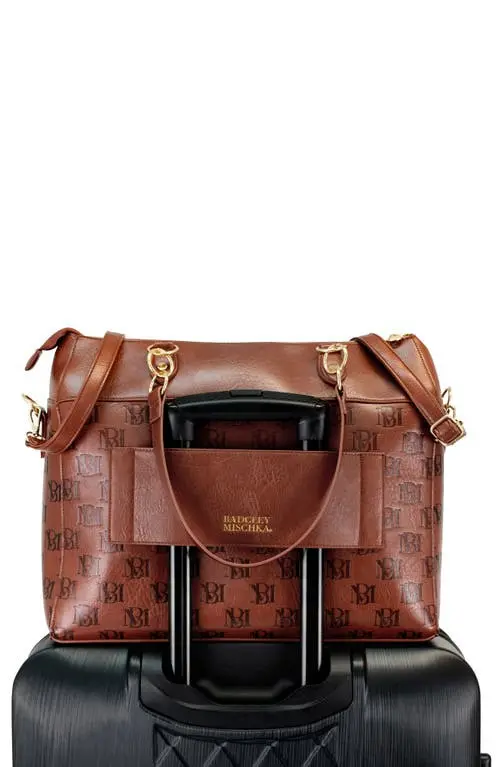 Badgley Mischka Madalyn Vegan Leather Weekender Duffle Bag