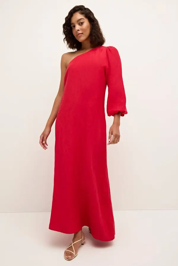 MARIE OLIVER Kenna One-shoulder Dress - Pepper