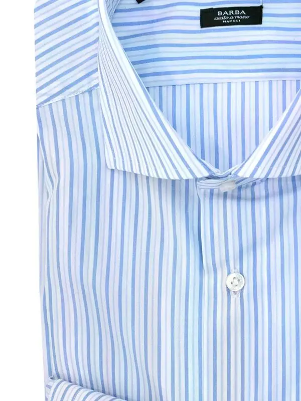 BARBA NAPOLI Striped Shirt - Blue