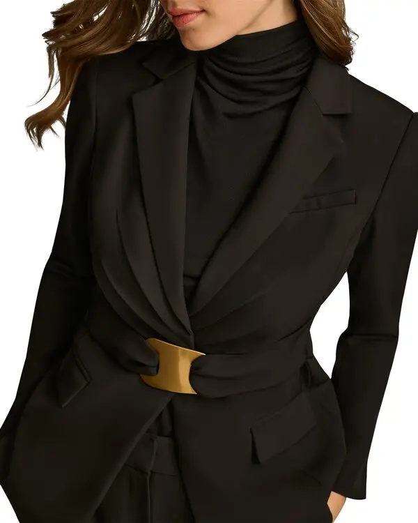 Donna Karan New York Belted Blazer - Black