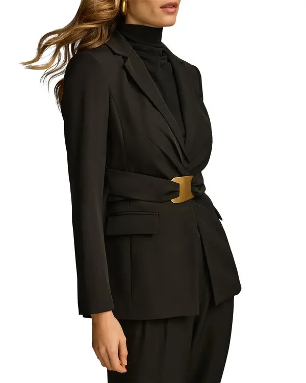 Donna Karan New York Belted Blazer - Black