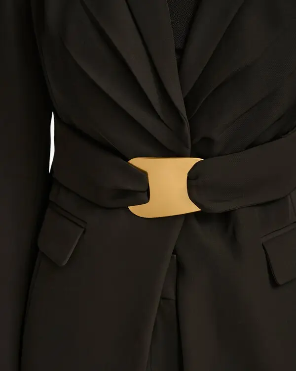 Donna Karan New York Belted Blazer - Black