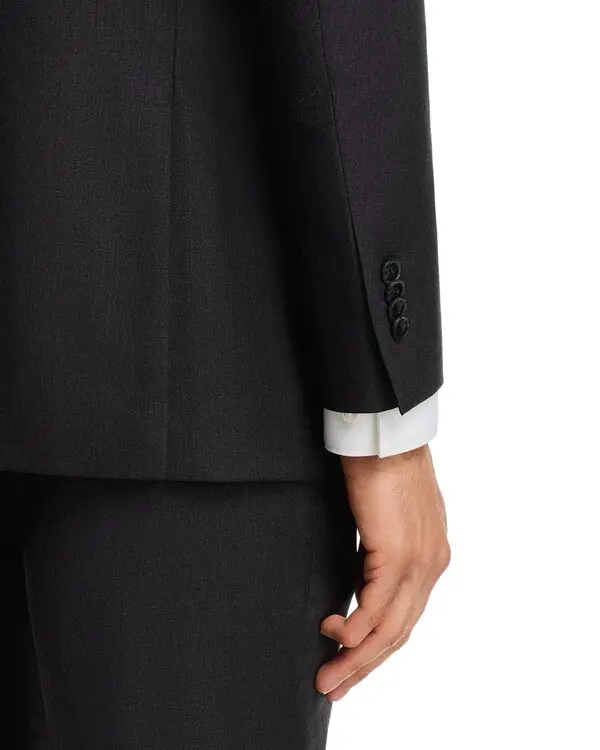 Peter Millar Flynn Solid Classic Wool Regular Fit Suit - Charcoal