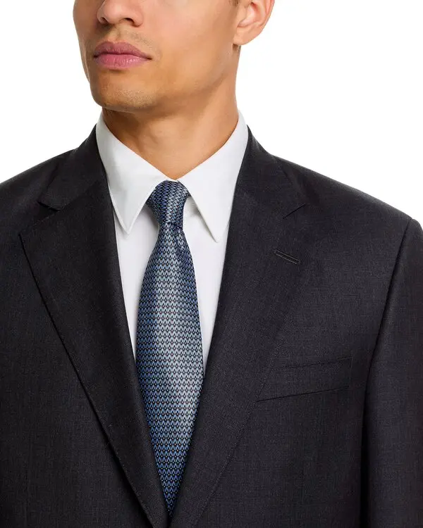 Peter Millar Flynn Solid Classic Wool Regular Fit Suit - Charcoal