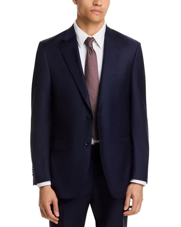 Peter Millar Flynn Solid Classic Wool Regular Fit Suit - Navy