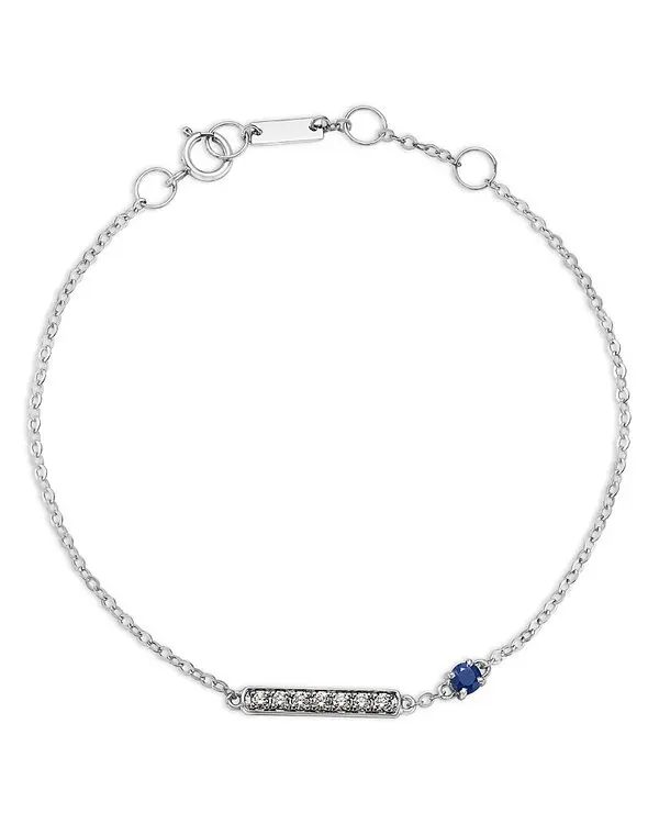 Bloomingdale'S Sapphire And Diamond Bracelet In 14k - White Gold