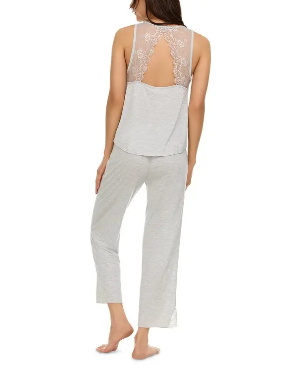 Flora Nikrooz Linda Tank Capri Pajama Set - Heather Grey