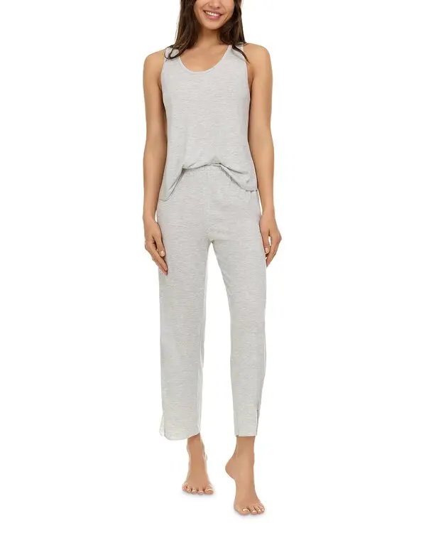 Flora Nikrooz Linda Tank Capri Pajama Set - Heather Grey