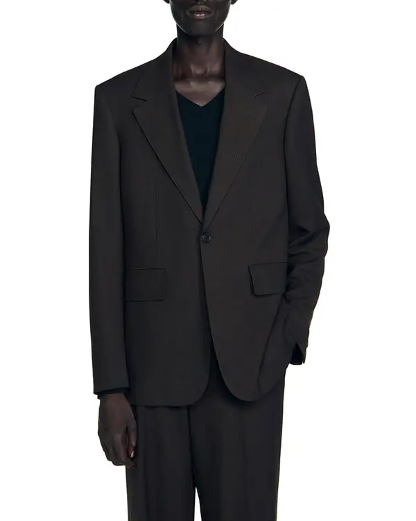 Sandro Classic Fit Suit Jacket