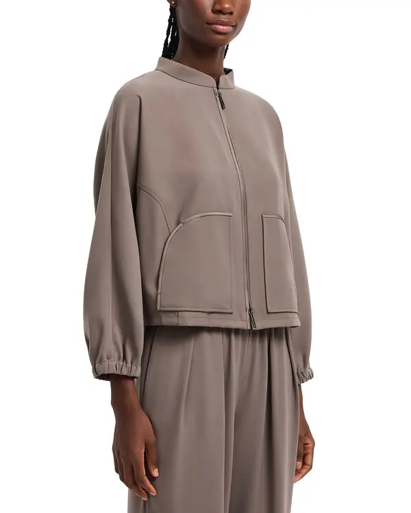 Emporio Armani Techno Cady Jacket With Drawstring Hem