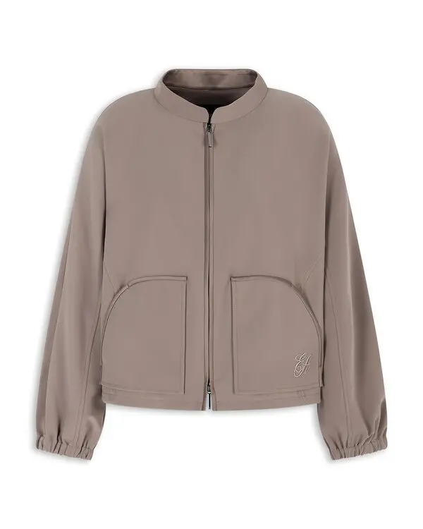 Emporio Armani Techno Cady Jacket With Drawstring Hem