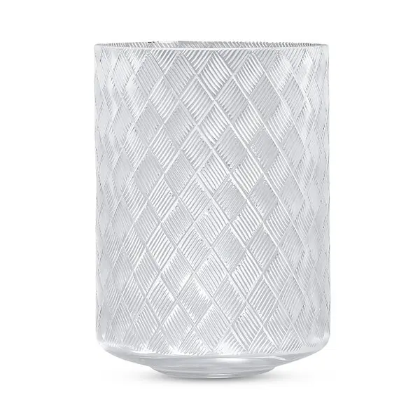 LABRAZEL Basketweave Waste Basket - Clear