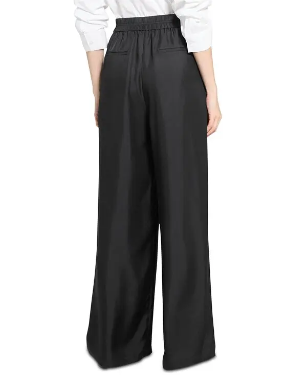 Theory Silk Wide Leg Pants