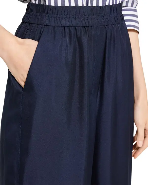 Theory Silk Wide Leg Pants - Nocturnal Way