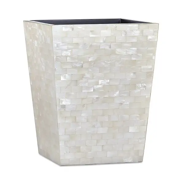 LABRAZEL White Agate Wastebasket