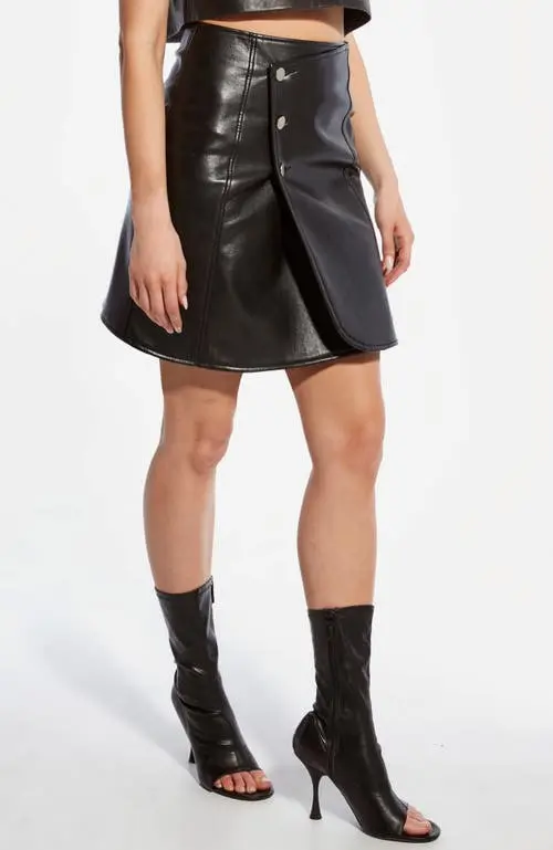 AS By DF Allison Recycled Leather Mini Skirt