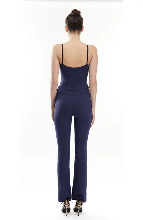 MOTHER OF ALL Kathrine Straight Leg Pants - Navy