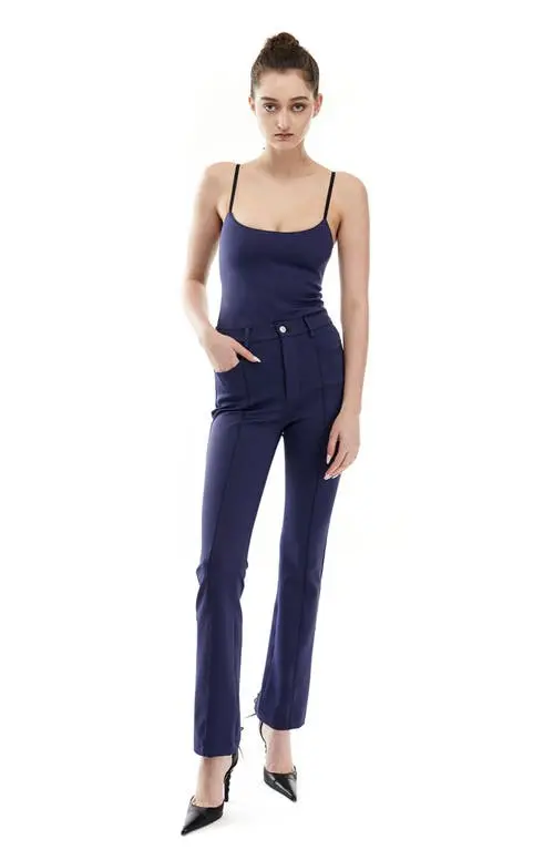 MOTHER OF ALL Kathrine Straight Leg Pants - Navy