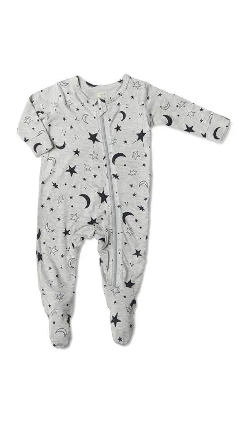 EVERLY GREY Jersey Long Sleeve Footie - Twinkle Night