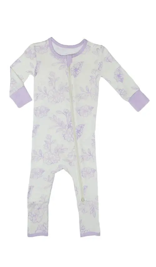 EVERLY GREY Convertible Romper Fitted Long Sleeve Pajama - Bali