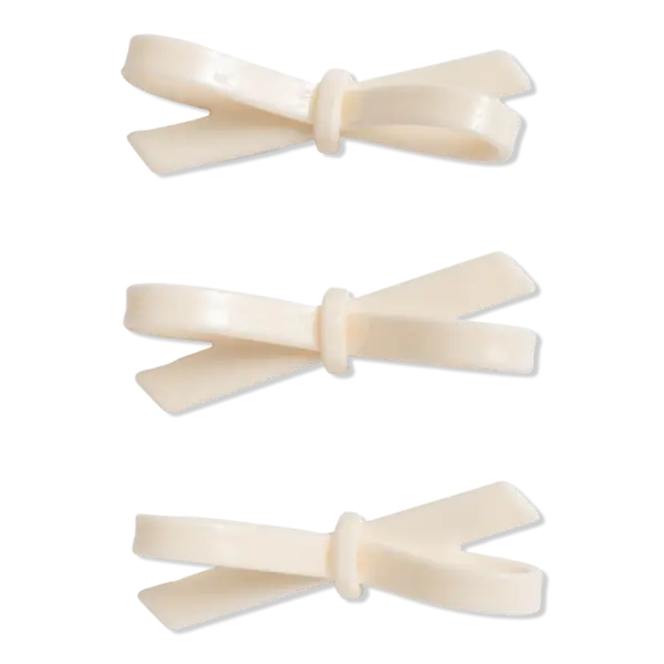 WET BRUSH Iridescence Icon Bow Hair Clips - Cream