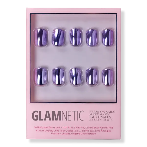GLAMNETIC Lilac Steel Press-on Nails