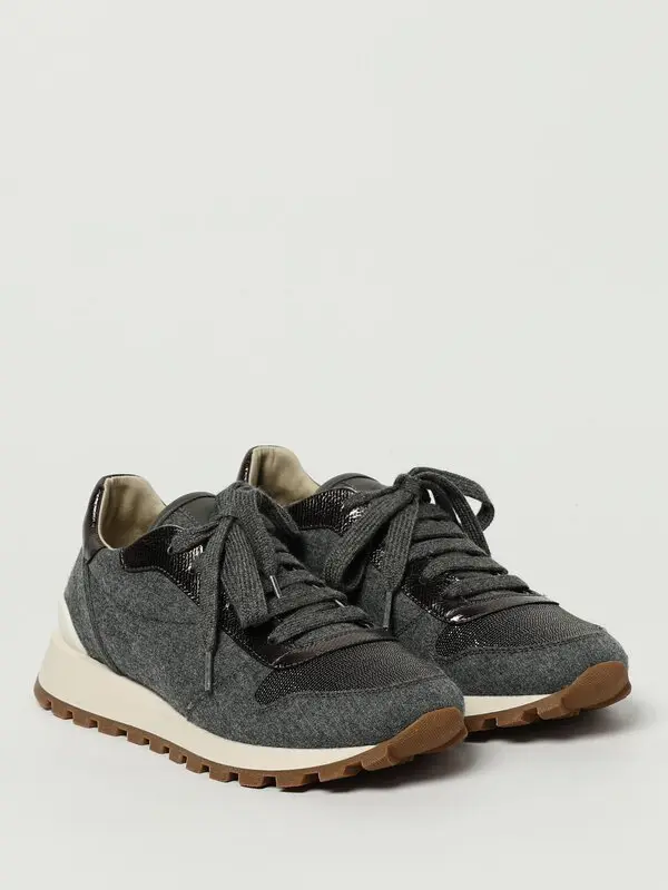 Brunello Cucinelli Lace-up Sneakers - Grey