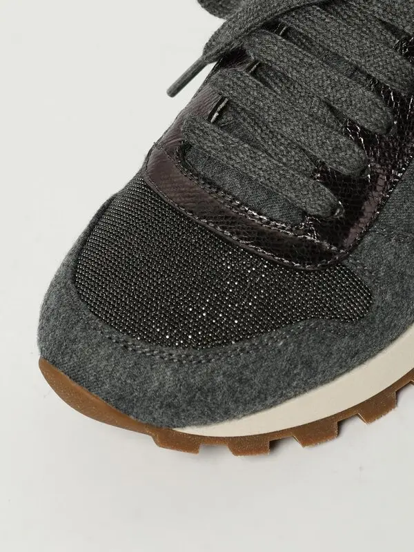 Brunello Cucinelli Lace-up Sneakers - Grey