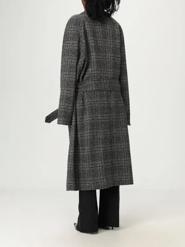 Balenciaga Checked Belted Coat