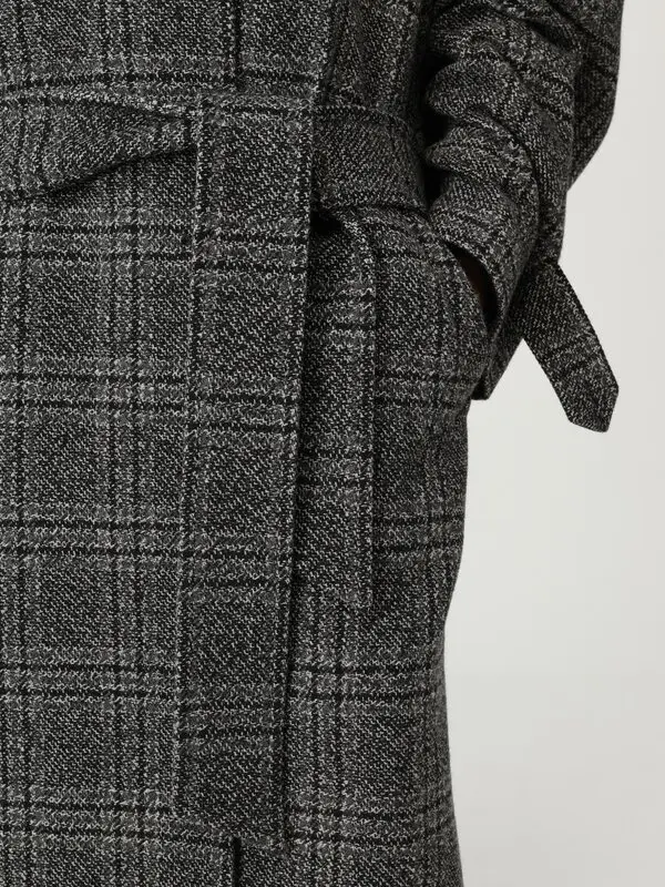 Balenciaga Checked Belted Coat