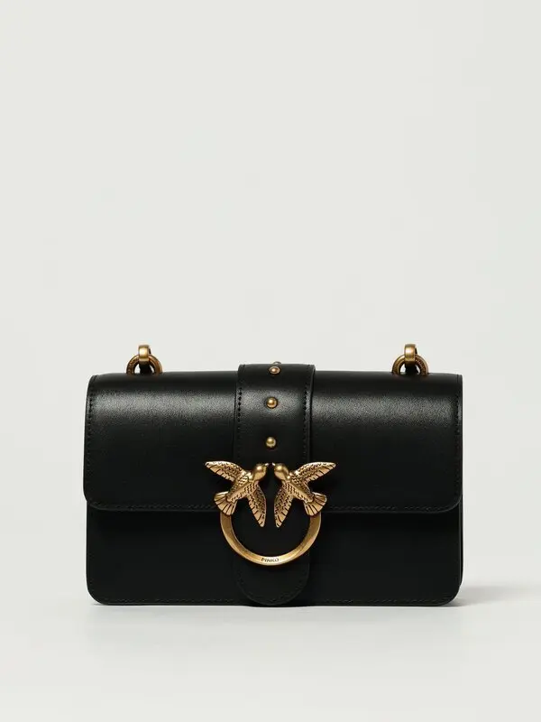 Pinko Love Bag One Studded Mini Crossbody Bag - Black